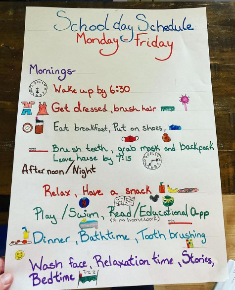 Daily Schedules for Kids (with tips for ADHD Family Members) – Hewes ...